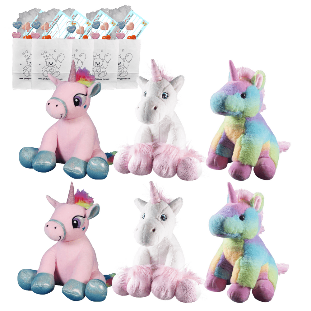 Rainbow unicorn teddy bear store