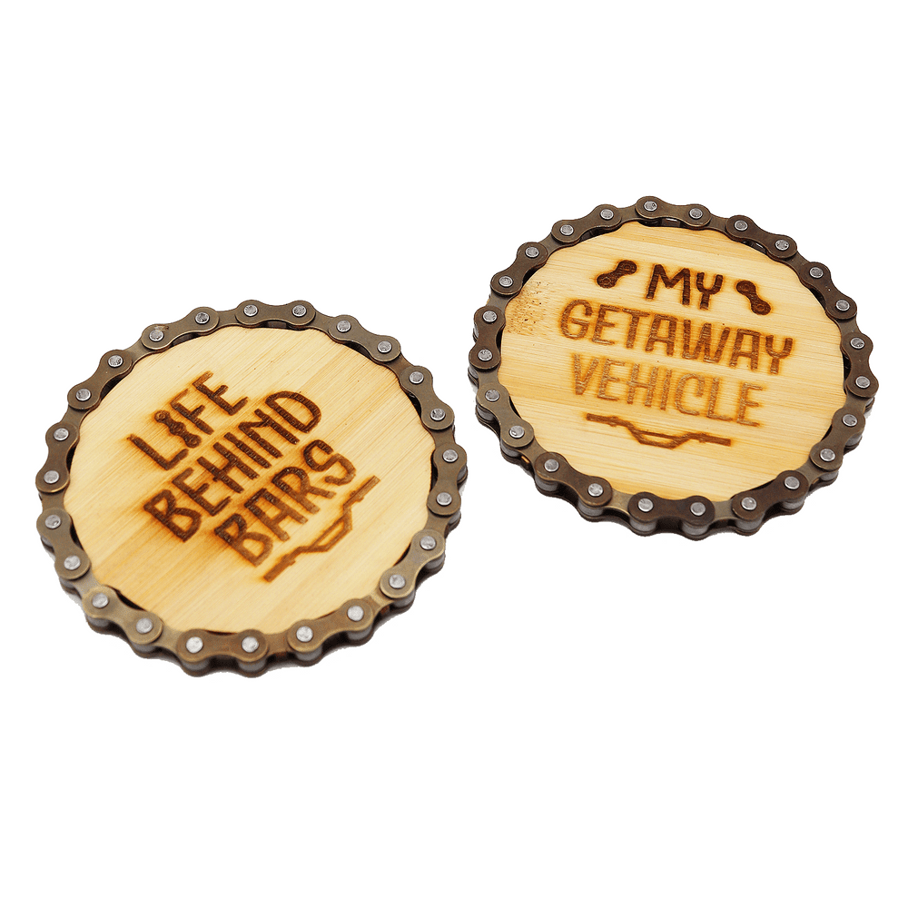 Bike Chain Coasters Pack of Two