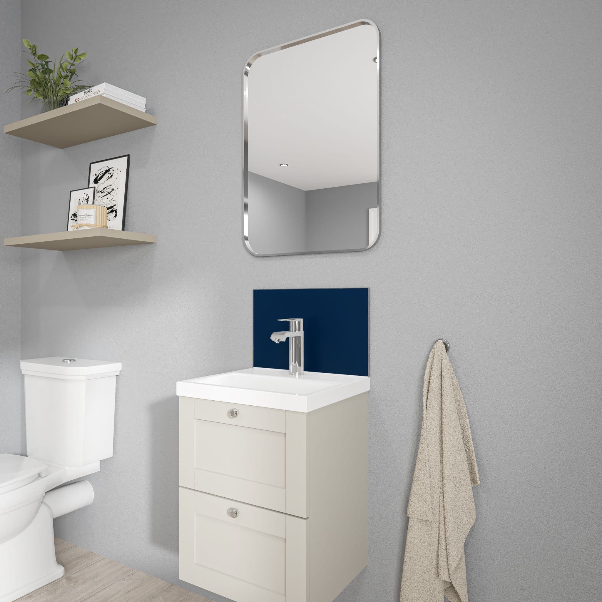 Alloy Solid Colour Vanity Splashbacks - Atlantic