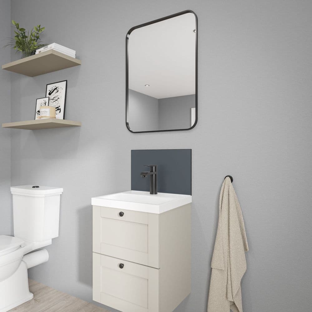 Alloy Solid Colour Vanity Splashbacks - Cadet
