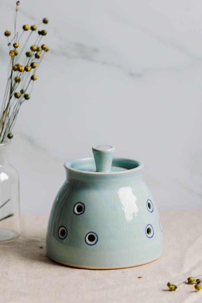 Alison Hanvey Ceramics | Handmade Ceramic Stoneware Garlic Jar Pot