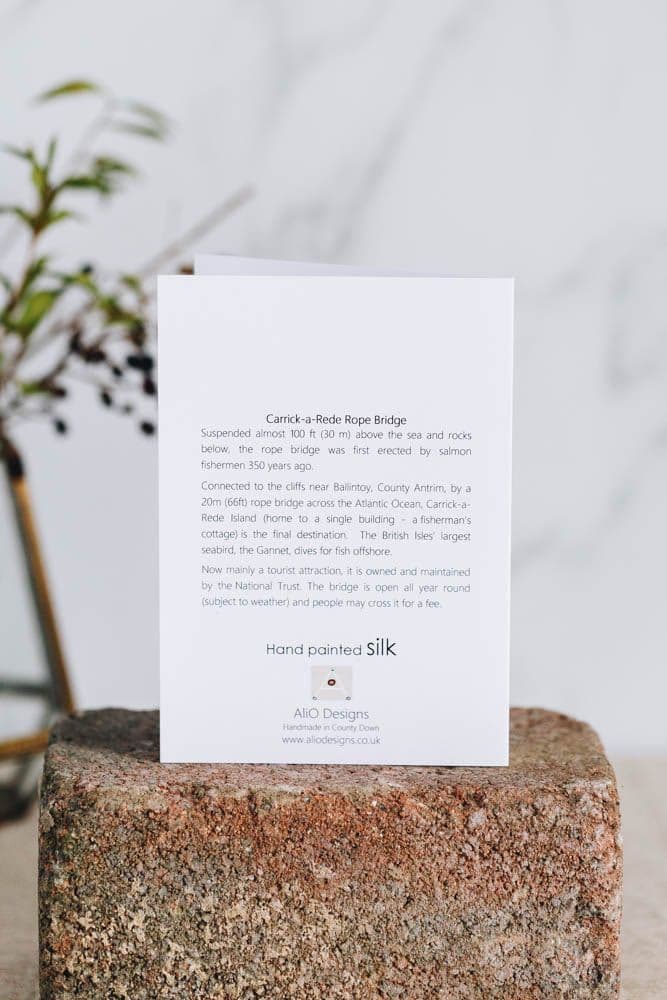 Alio Designs | Alison Ormsby | Carrick-a-Rede Rope Bridge Northern ...