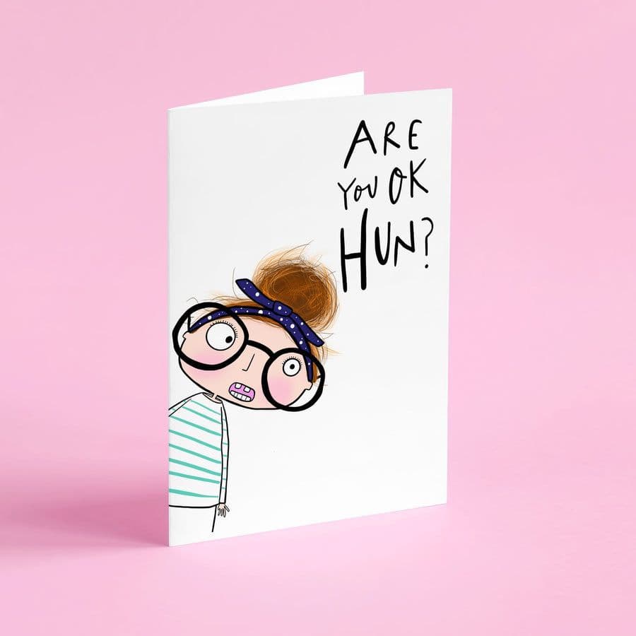 Amanda Hartley | Hofficraft Cards | Are You OK Hun? Card | Friendship Cards