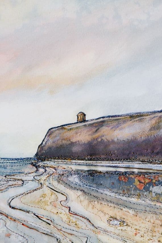 Andrea Hayes Textile Artist | Downhill Beach Mussenden Temple Print ...