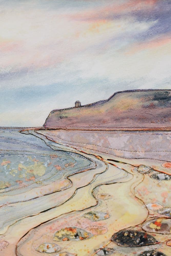 Andrea Hayes Textile Artist | Downhill Beach Print | Textile Art ...