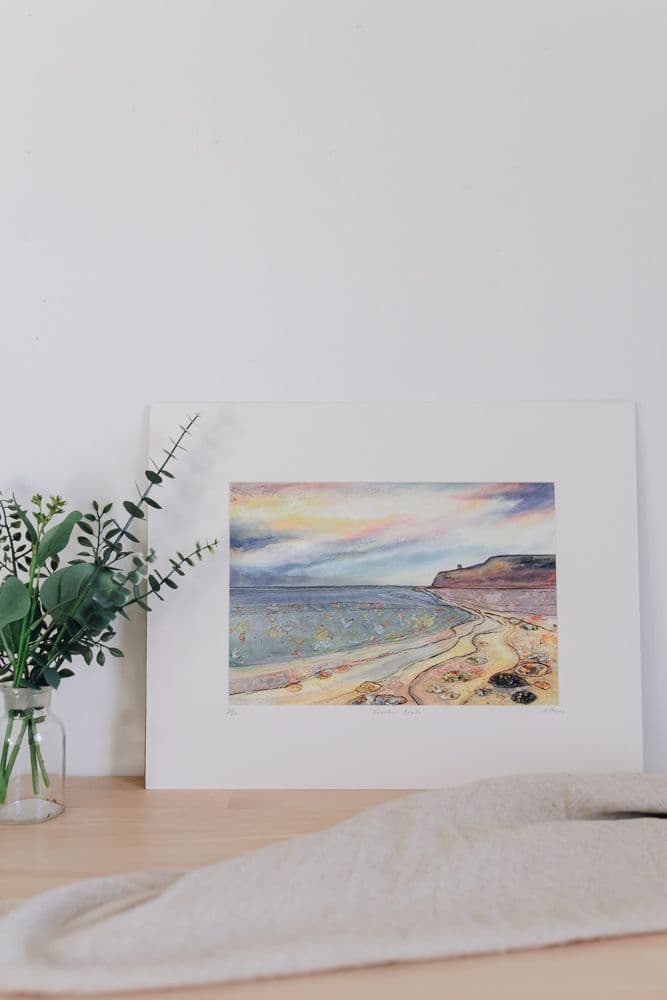 Andrea Hayes Textile Artist | Downhill Beach Print | Textile Art ...