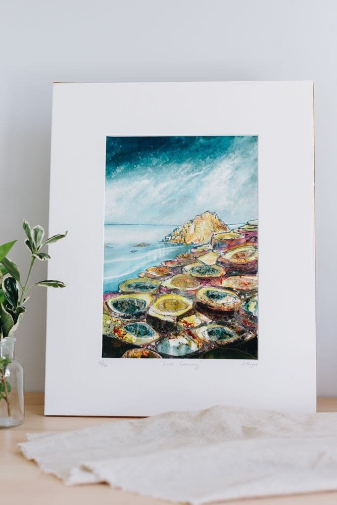 Andrea Hayes Textile Artist | Giant's Causeway Print | Textile Art ...