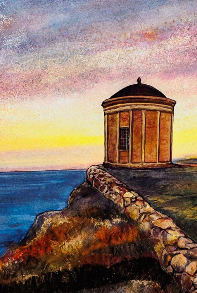 Andrea Hayes Textile Artist | White Rocks | Mussenden Temple By Night ...