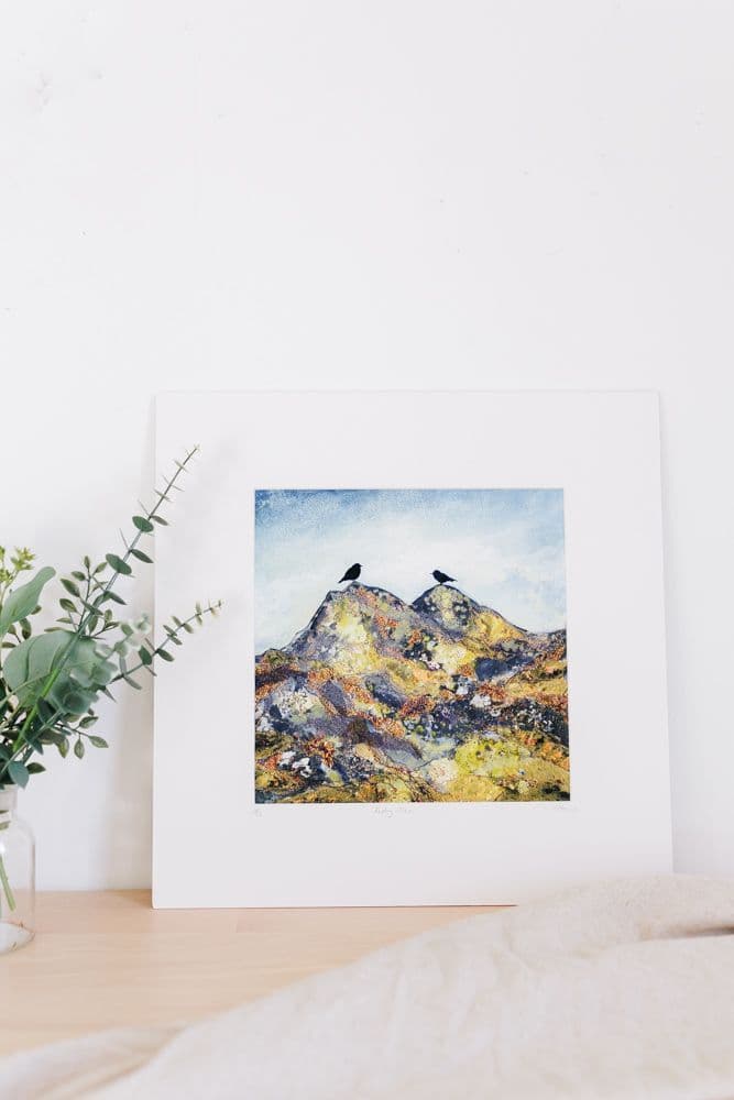 Andrea Hayes Textile Artist | Resting Place Birds Print | Textile Art ...