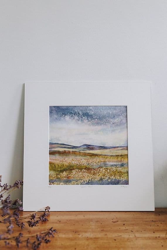 Andrea Hayes Textile Artist | The Sperrins View Print | Textile Art ...