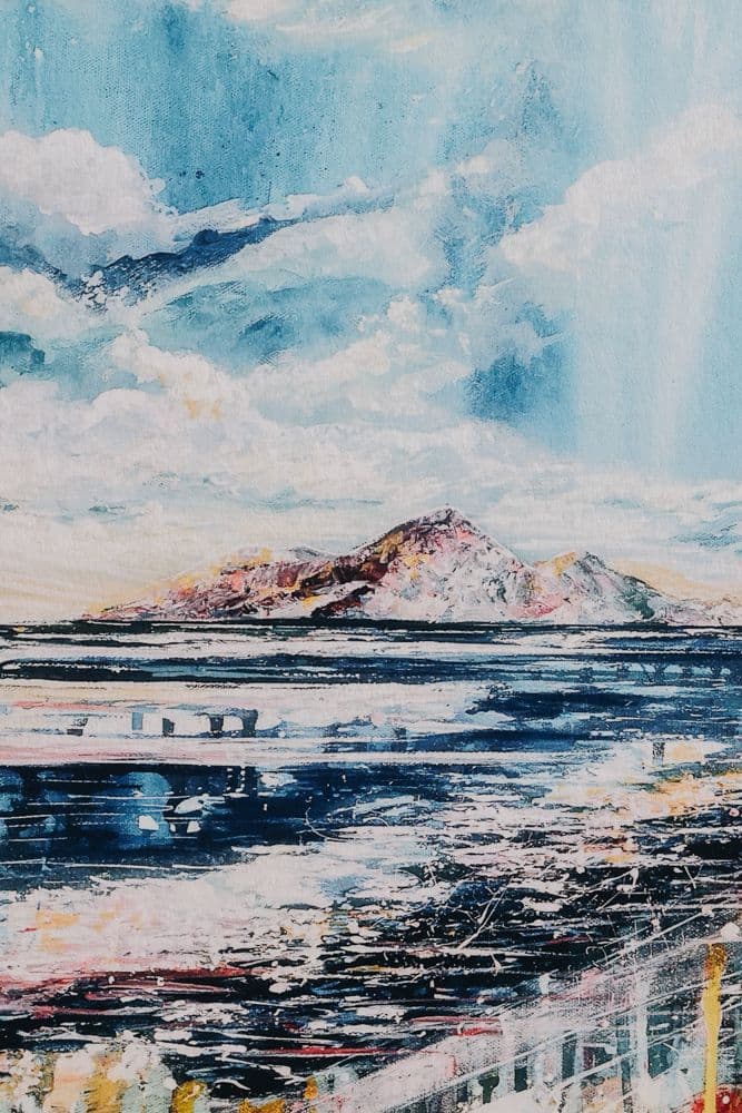 Ann Feely Artist | Rhythm of the Sea Mourne Mountains Print | Irish Art ...