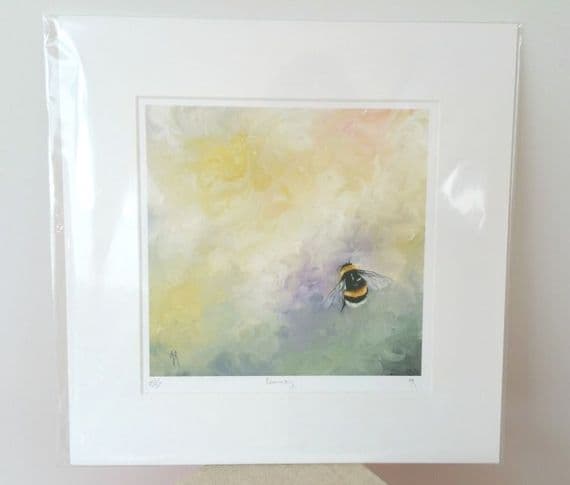 Anna Reed Artist | Barnaby Honey Bee Print | Anna Reed Fine Art | Bee ...