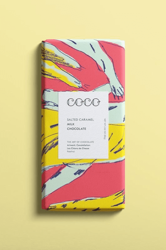 COCO Chocolatier Artisan Chocolate | Salted Caramel Milk Chocolate Bar