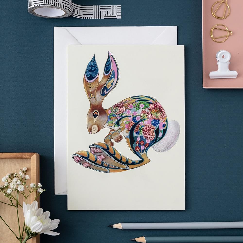 The DM Collection | Hopping Bunny Rabbit Card | Daniel Mackie Artist ...