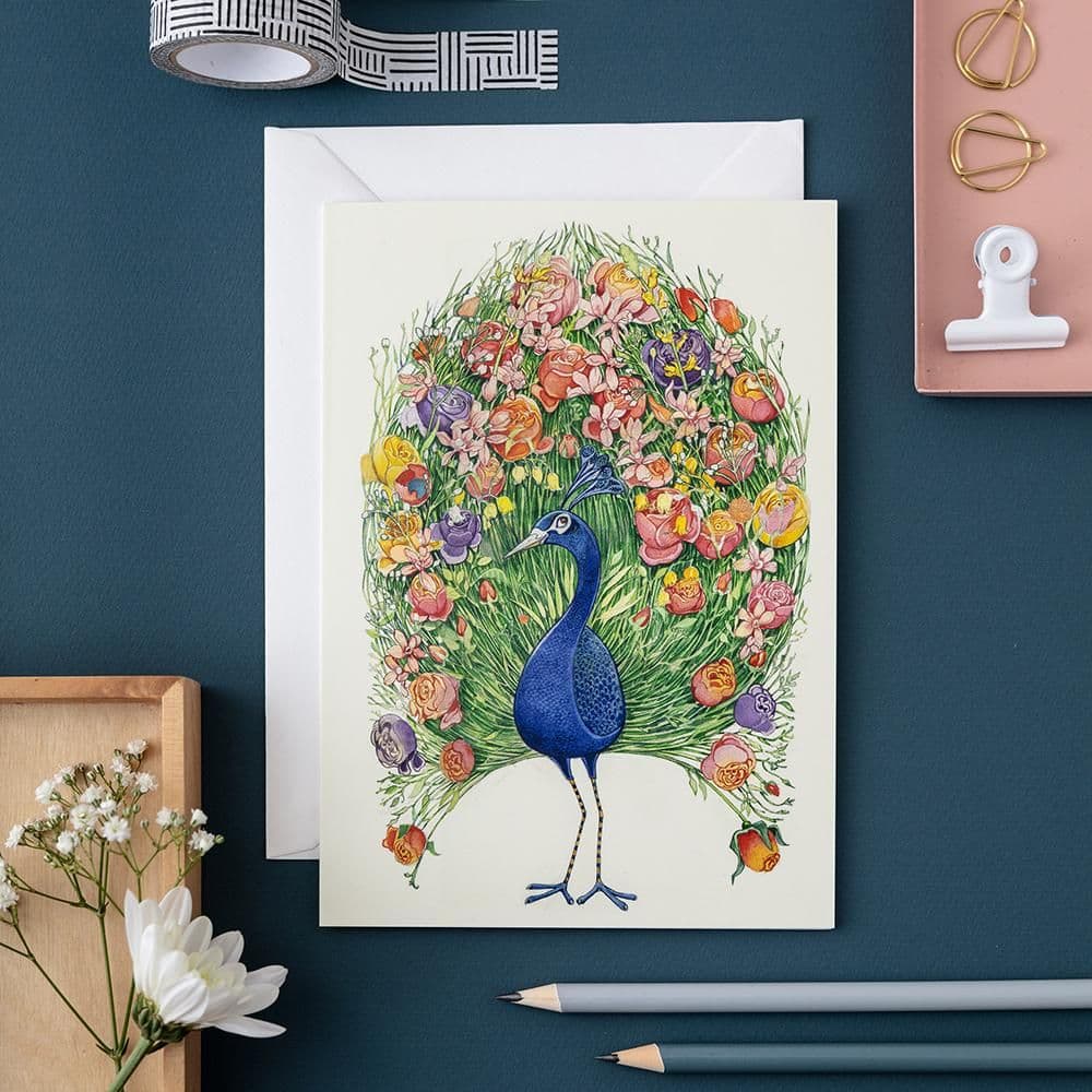 The DM Collection | Peacock Card | Daniel Mackie Artist & Illustrator