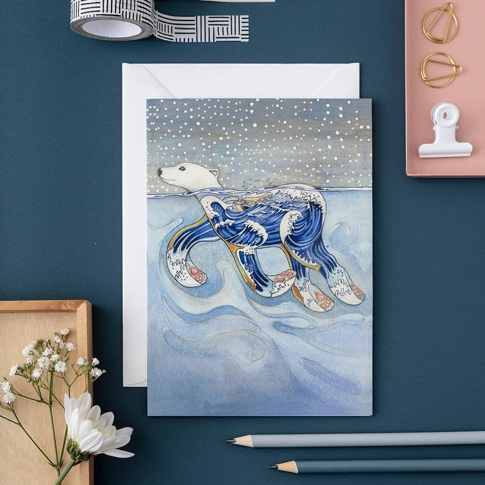 The DM Collection | Polar Bear Card | Daniel Mackie Artist & Illustrator