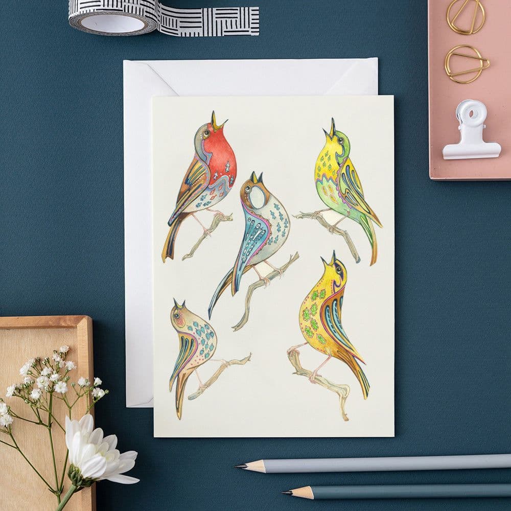 The DM Collection | Singing Songbirds Card | Daniel Mackie Artist ...