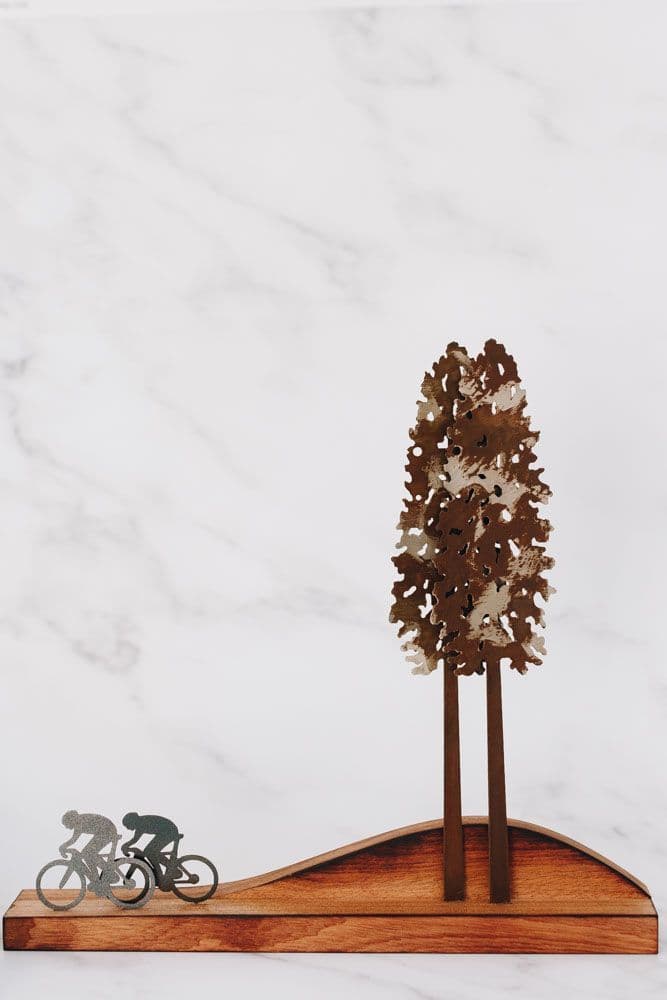 David Mayne Sculptor | The Race Bikes | Steel & Wood Bicycle Sculpture