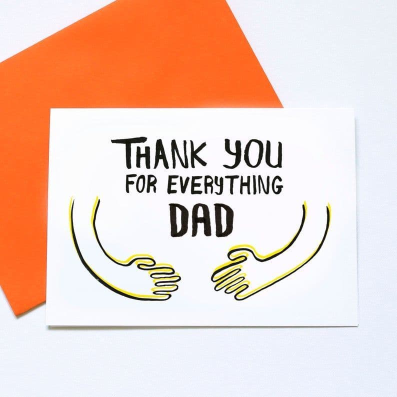 Debmon Design Cards | Thank You For Everything Dad Card | Father's Day ...