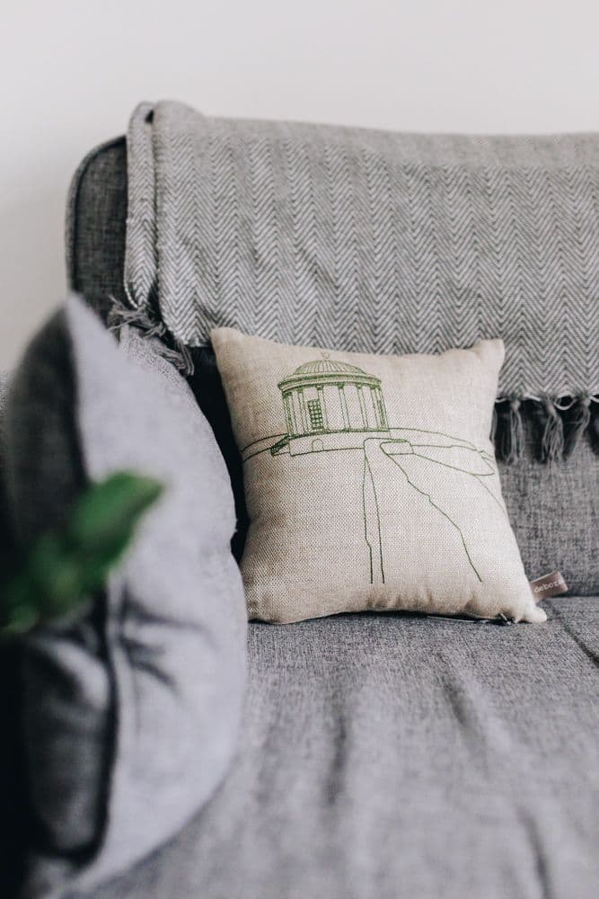 Deborah Toner | Mussenden Temple Northern Ireland Irish Linen Cushion ...