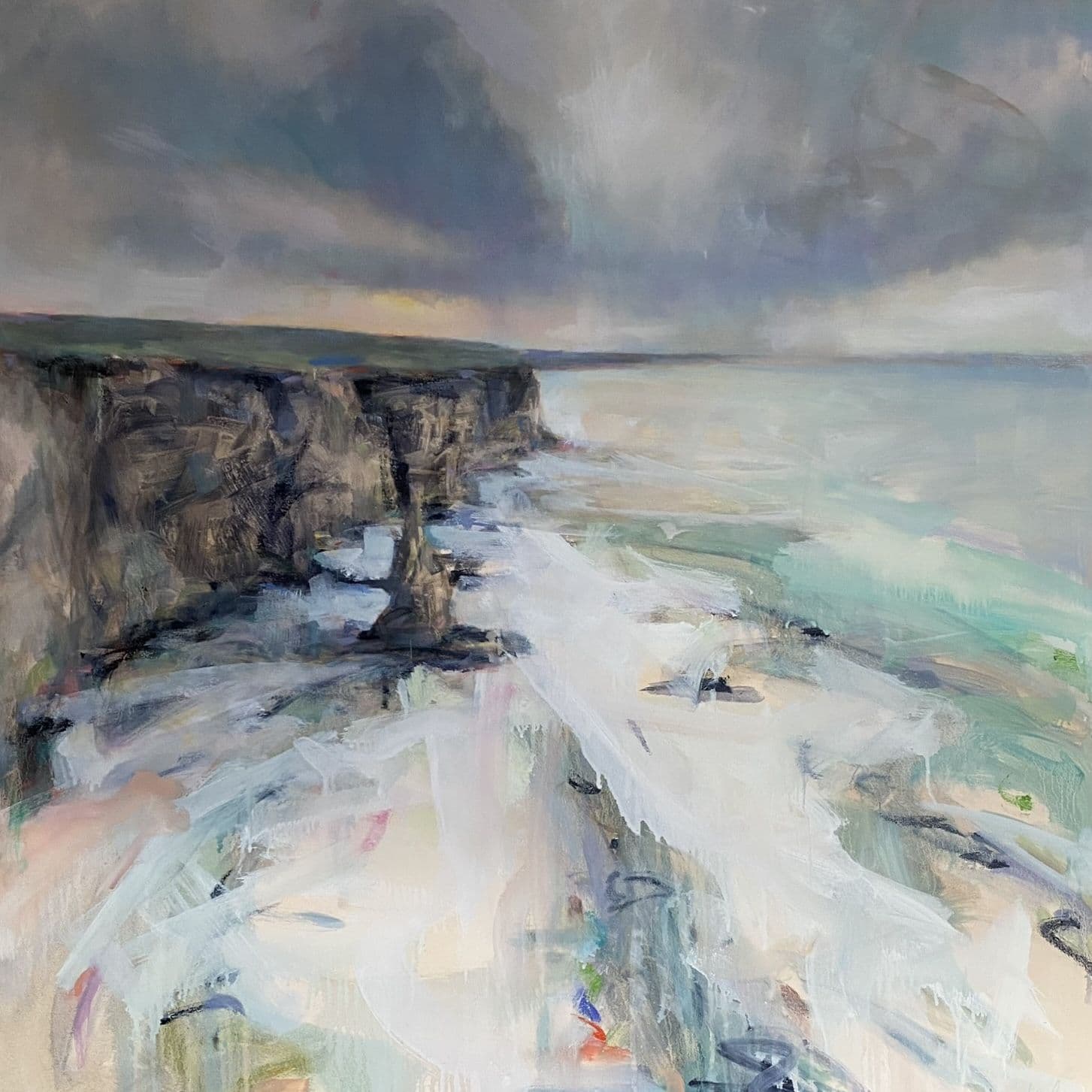 Elaine Murdock Artist | On Top of the Cliffs Original Oil Painting ...