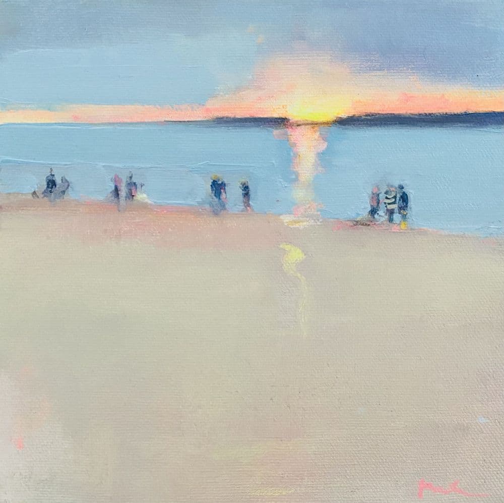 Elaine Murdock Artist | Running to the Sea Original Oil Painting ...