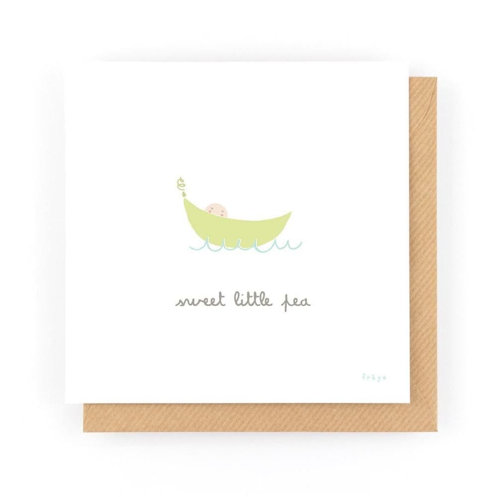Fréya Art & Design Cards | Sweet Little Pea Card | New Baby Cards