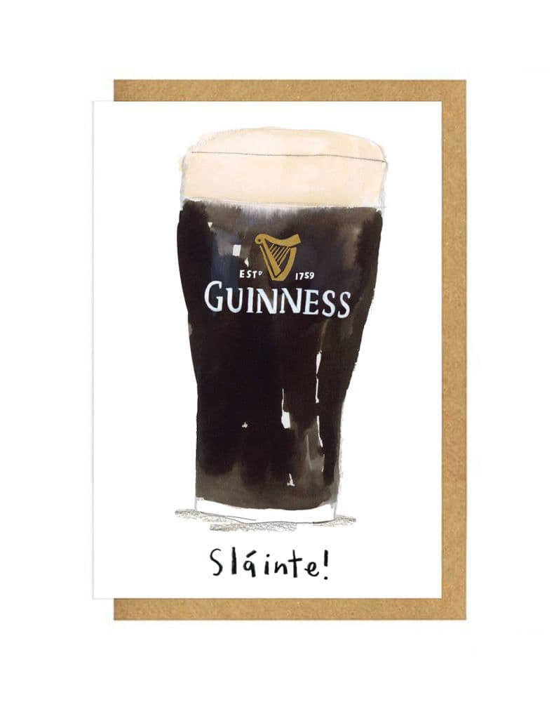Gemma O'Neill Artist | Slainte Guinness Card | Pint of Guinness ...