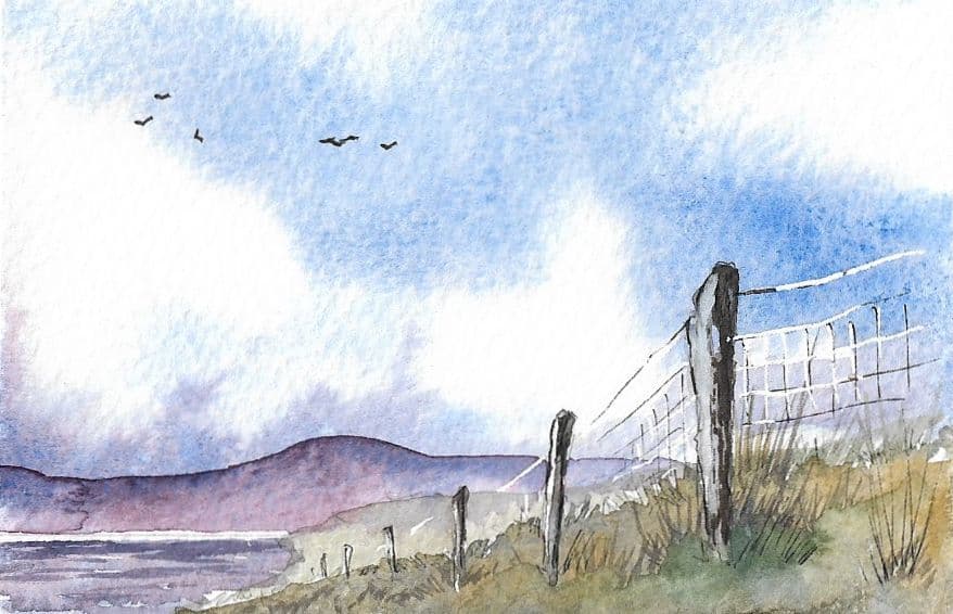 George Gourley Artist | Landscape #7 Original Watercolour Painting ...