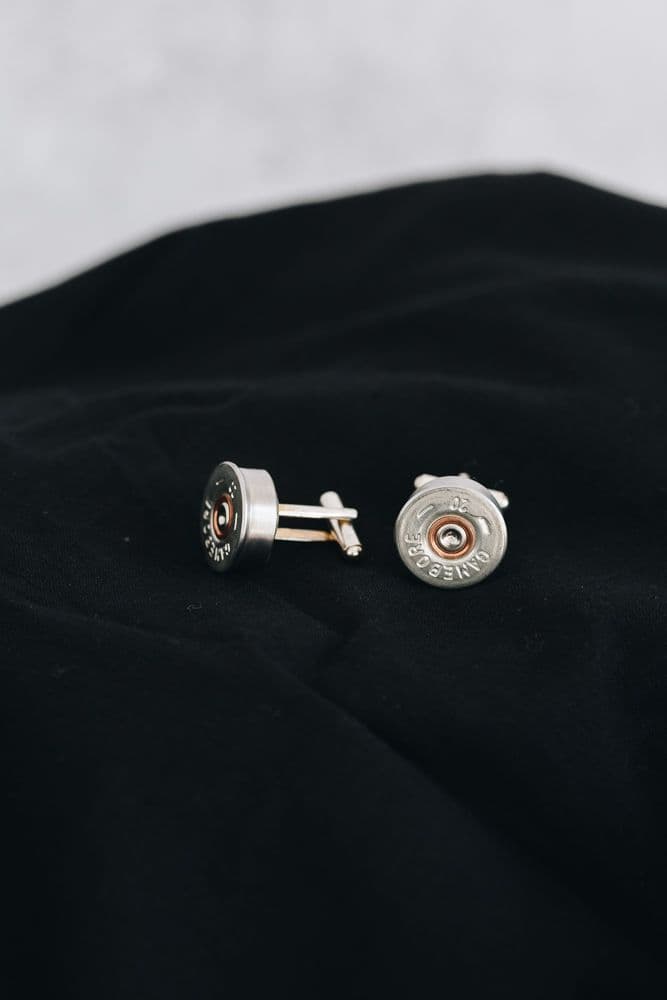 Fine Feathers by Hannah Trimble | Shotgun Cartridge Cufflinks
