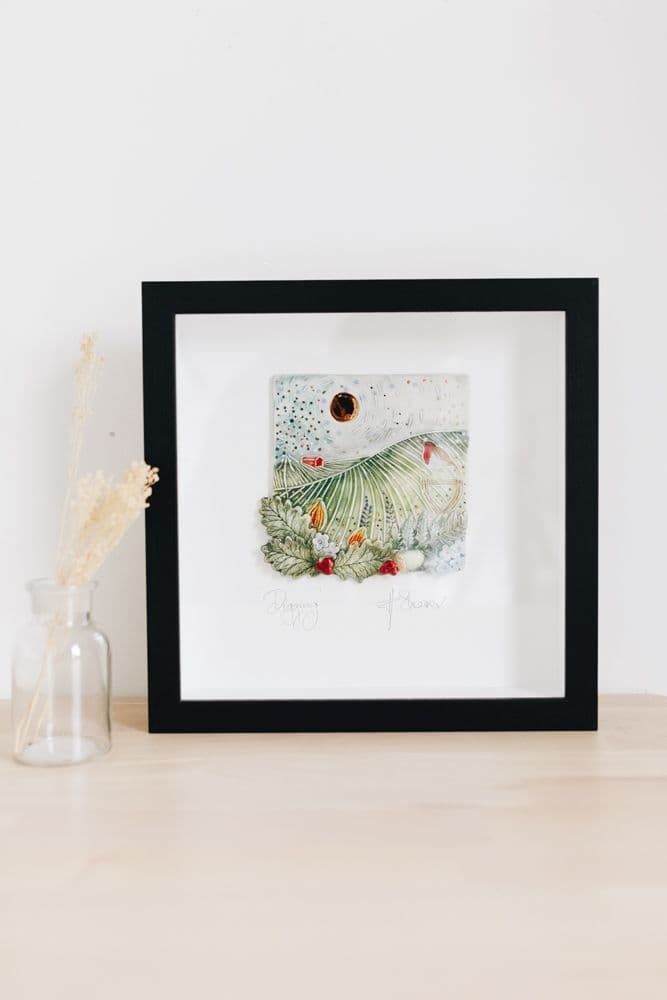 Helen Shearer Ceramics | Porcelain Ceramic Digging Robin Tile | Artist ...