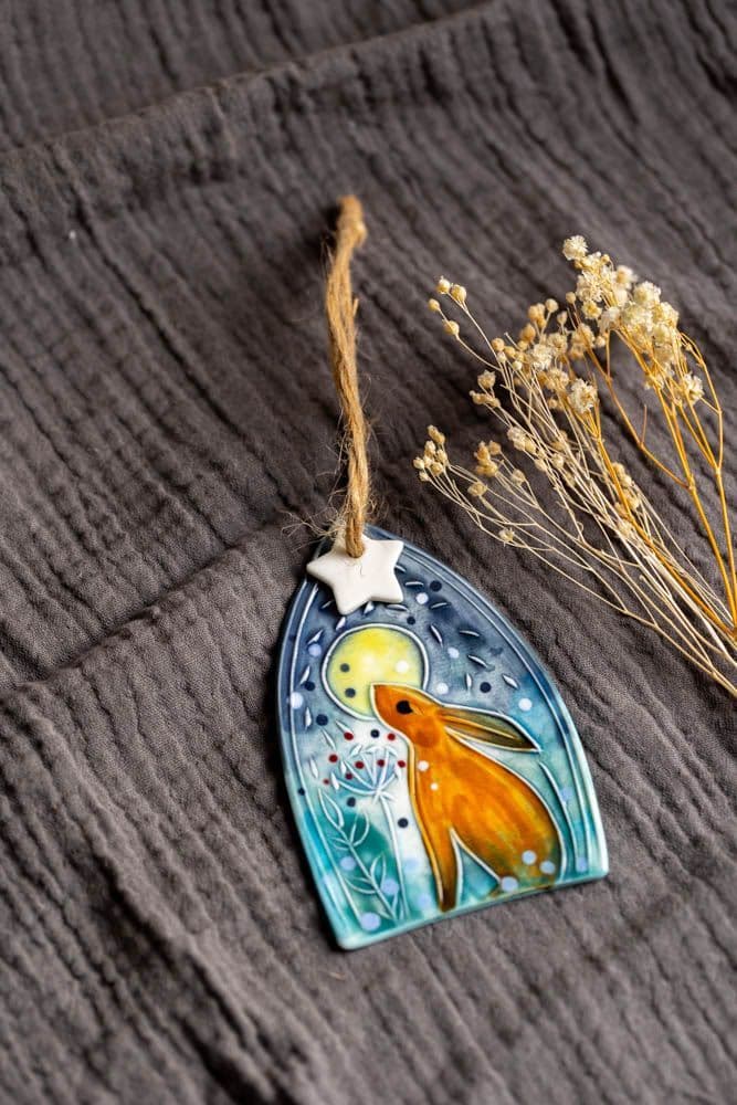 Helen Shearer Ceramics | Handmade Ceramic Hare Decoration | Northern ...