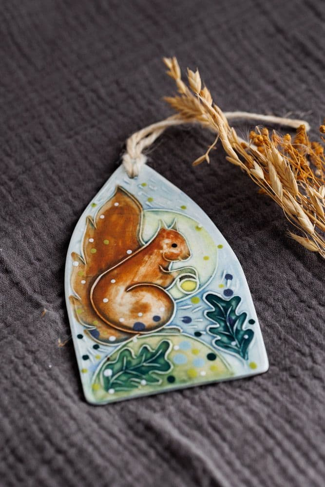 Helen Shearer Ceramics | Handmade Ceramic Squirrel Decoration ...