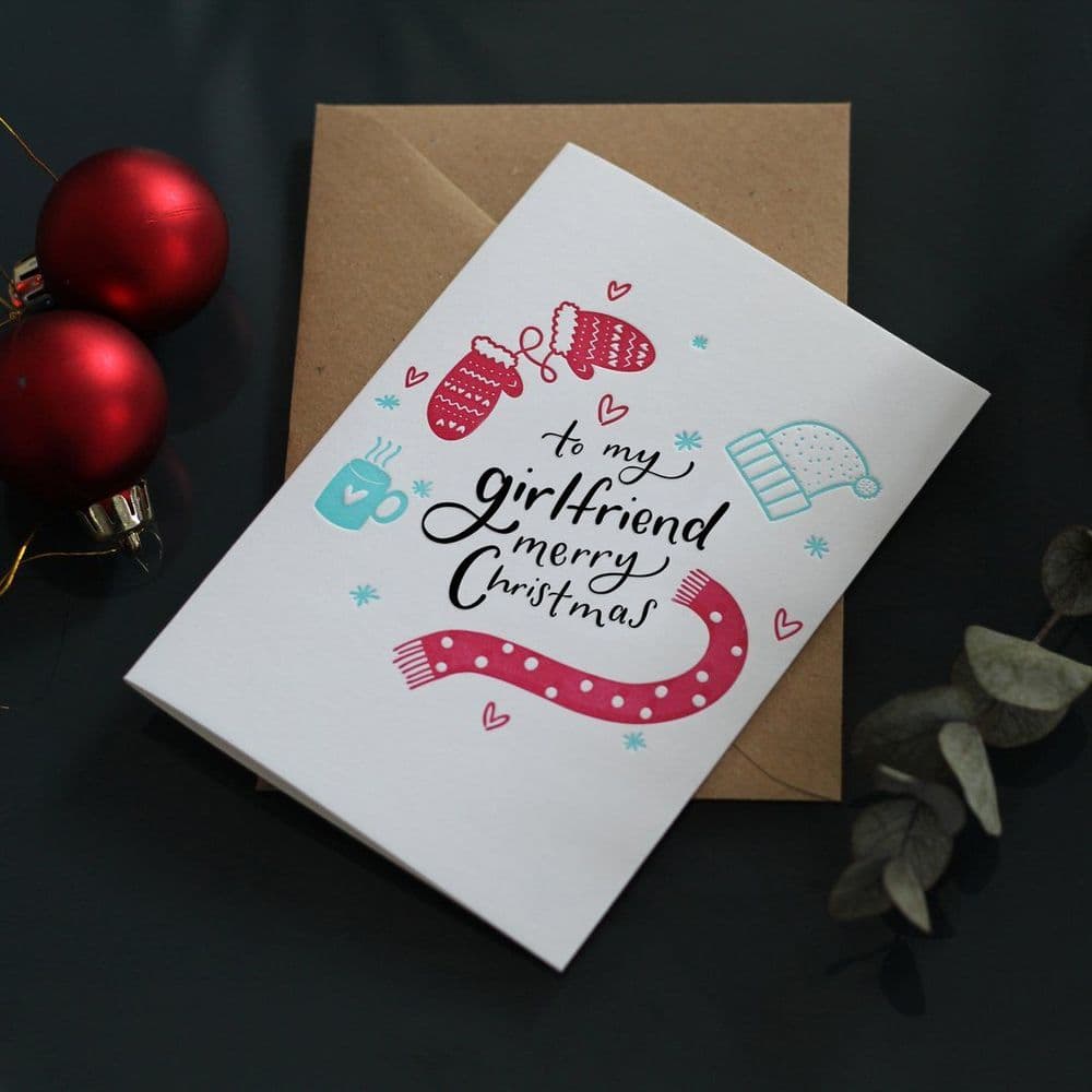 Hunter Paper Co | Girlfriend Christmas Card | Letterpress Christmas Card