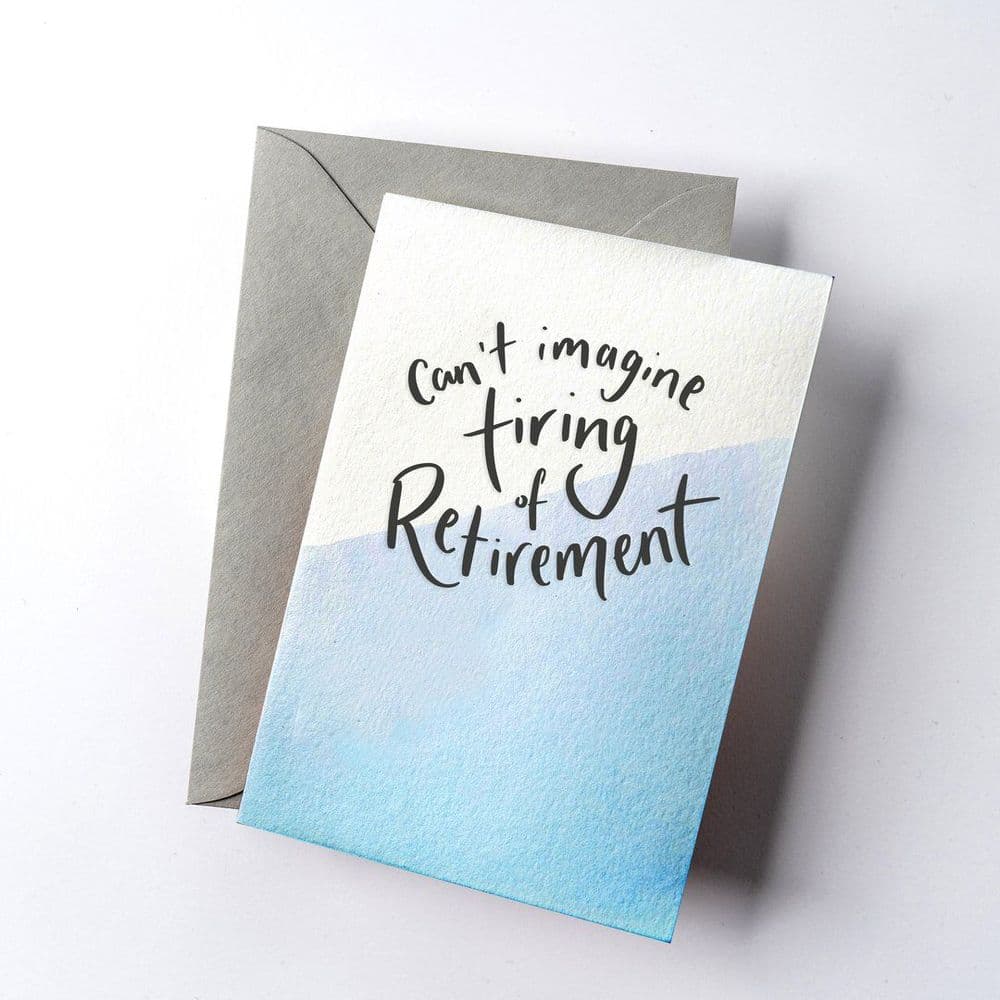 Hunter Paper Co | Retirement Card | Letterpress Retirement Card