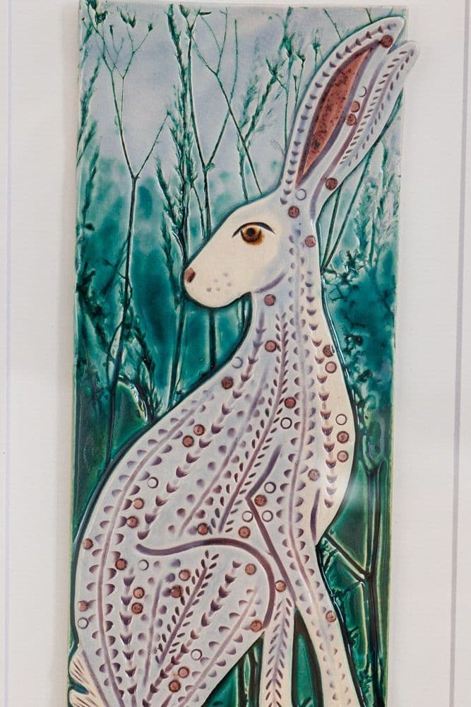 Jakki Trainor | Figment Framed Handmade Ceramic Hare | Hare Art