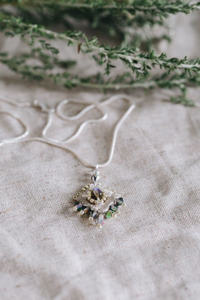 Janice Gilmore | Pageant Jewellery | Sterling Silver Embroidered ...