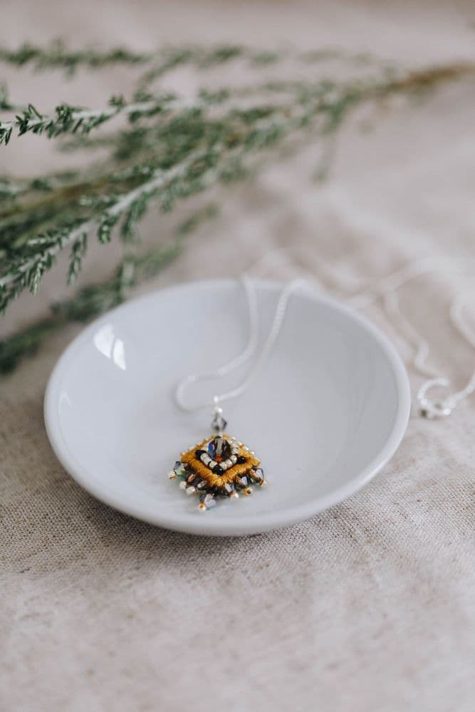 Janice Gilmore | Pageant Jewellery | Sterling Silver Embroidered ...