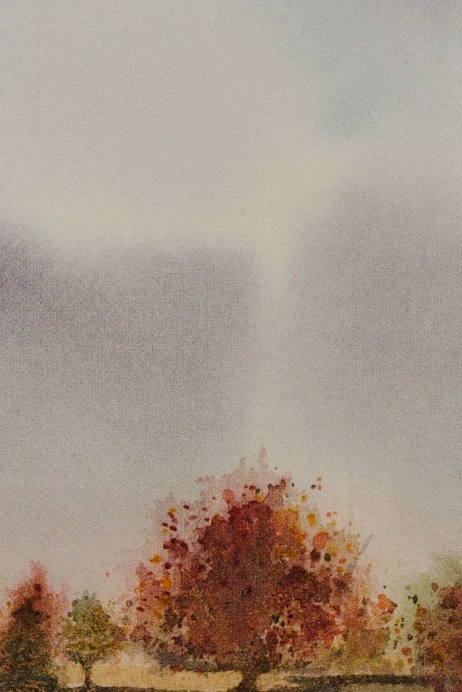 Jude Fenton Artist | Celestial Glowe Watercolour Landscape Print ...
