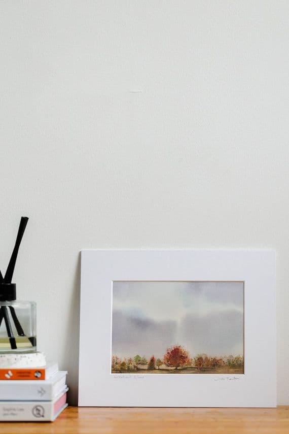Jude Fenton Artist | Celestial Glowe Watercolour Landscape Print ...