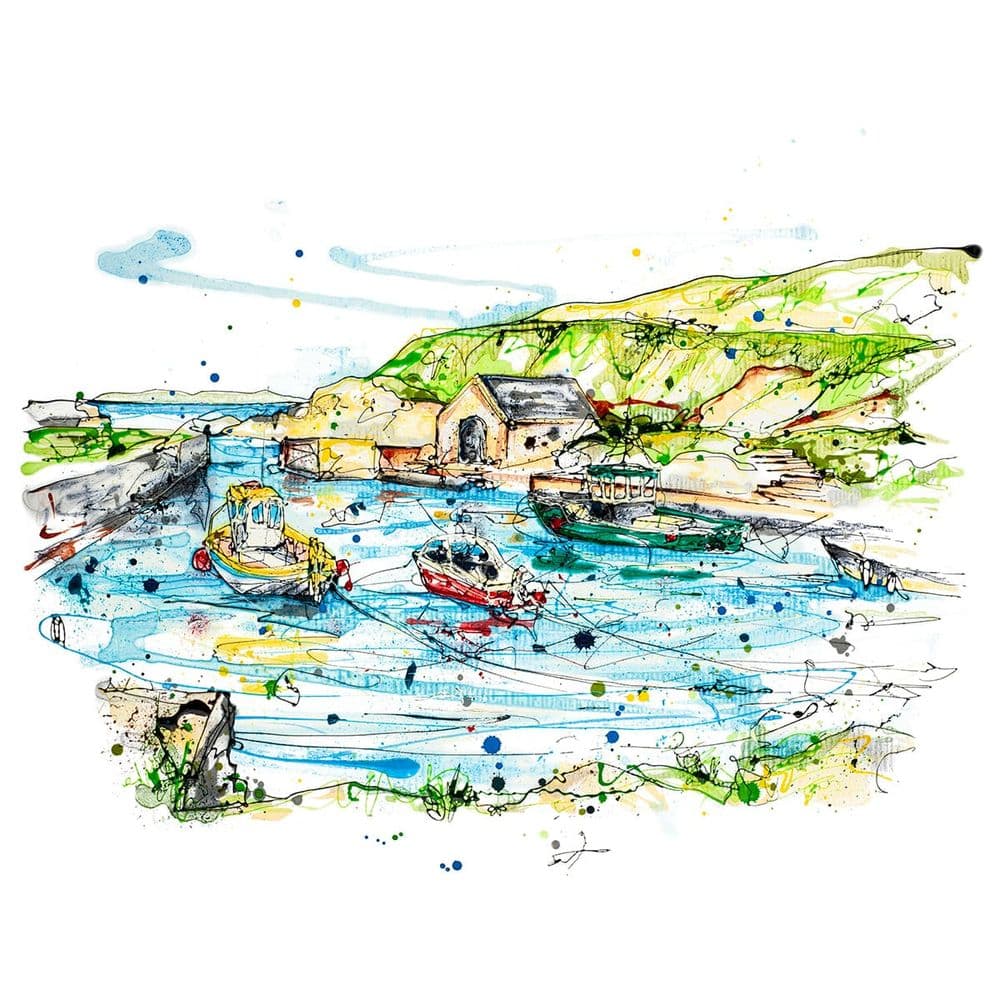 Kathryn Callaghan Artist | Ballintoy Harbour Print | KC Fine Art ...