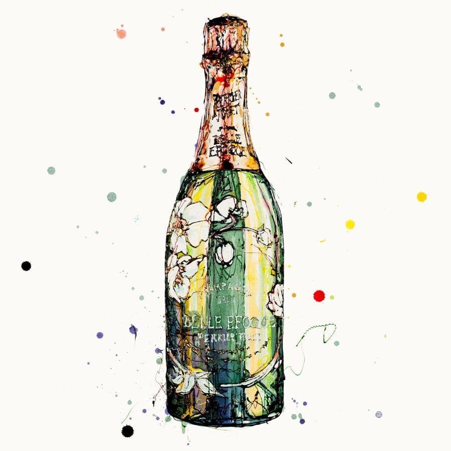 Kathryn Callaghan Artist | Belle Epoque Champagne Bottle Print | KC ...