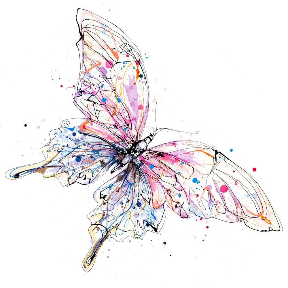 Kathryn Callaghan Artist | Flutterfly Butterfly Print | KC Fine Art ...