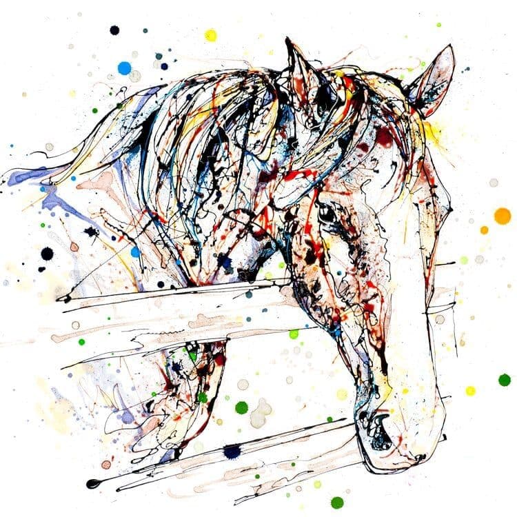 Kathryn Callaghan Artist | Hudson Horse Print | KC Fine Art | Northern ...