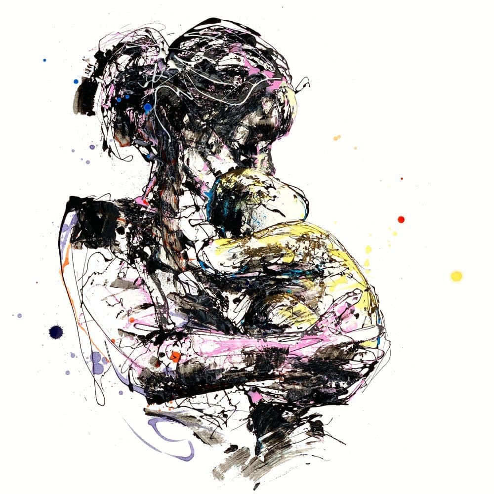 Kathryn Callaghan Artist | Mother and Baby Child Print | KC Fine Art ...