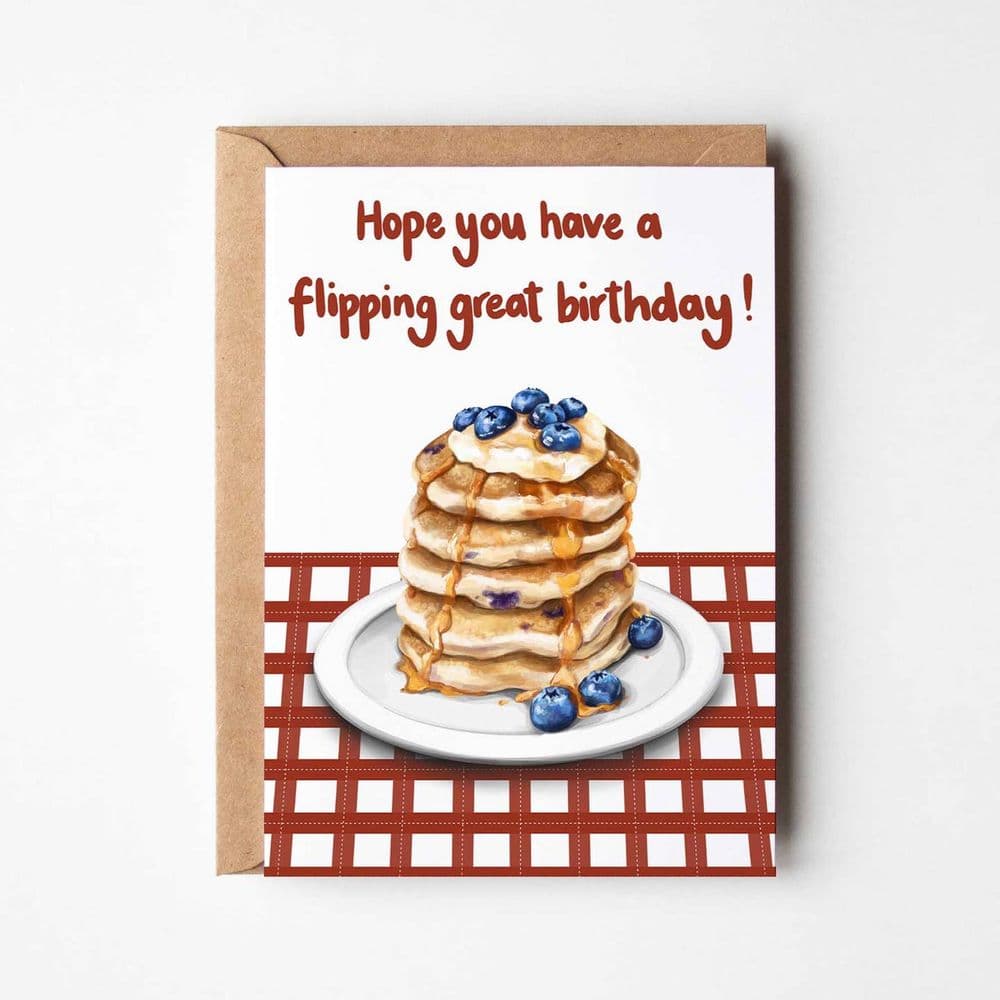 Katie Tinkler Illustration | Flipping Great Pancake Birthday Card ...