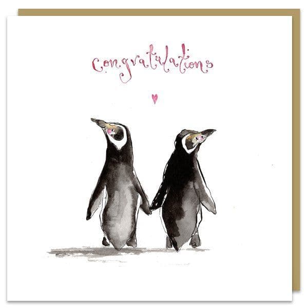 Louise Mulgrew Design Illustrated Cards | Congratulations Penguins Card ...
