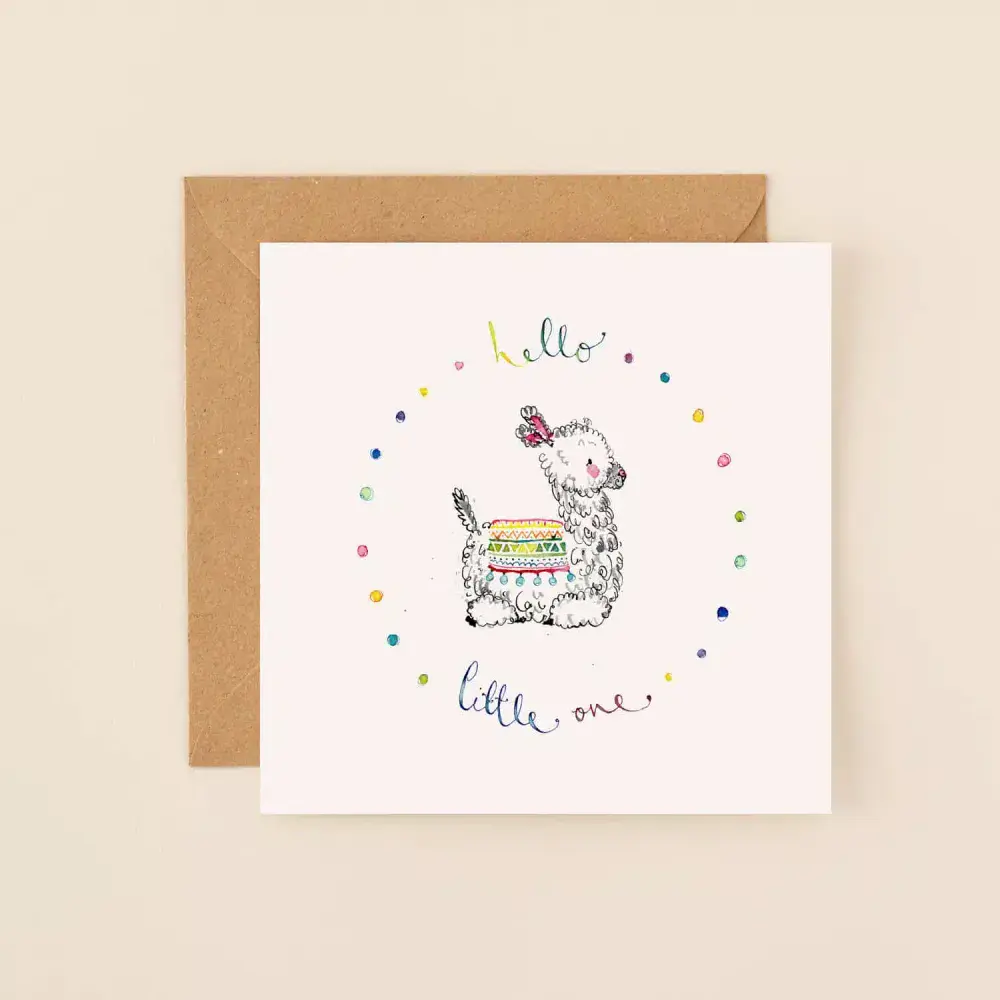 Louise Mulgrew Design Illustrated Cards | Hello Little One Card | New ...