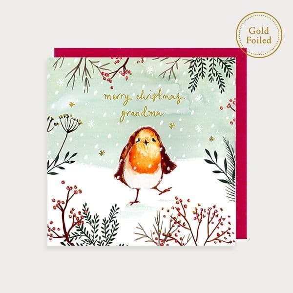 Louise Mulgrew Design Illustrated Cards | Merry Christmas Grandma Card ...