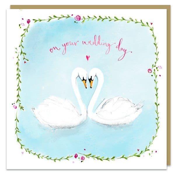 Swan wedding card store